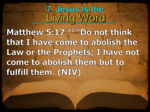 Jesus Values The Word Of God | PPT