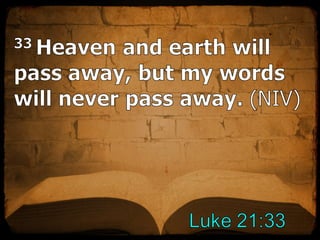 Jesus Values The Word Of God | PPT