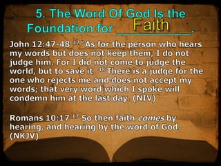 Jesus Values The Word Of God | PPT