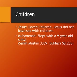 Jesus vs muhammad | PPTX | Christianity | Religion & Spirituality
