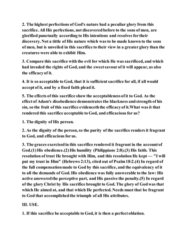 Jesus was a fragrant offering | PDF