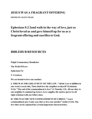 Jesus was a fragrant offering | PDF