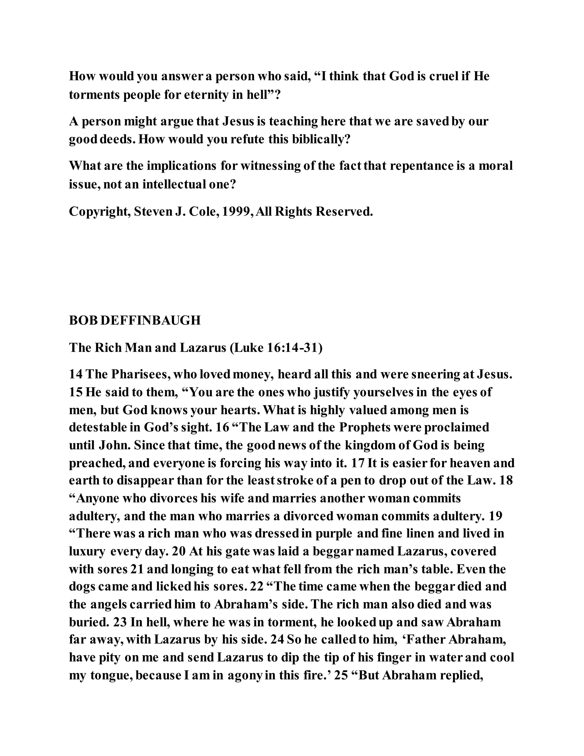 Jesus was a hell fire preacher vol 3 | DOCX