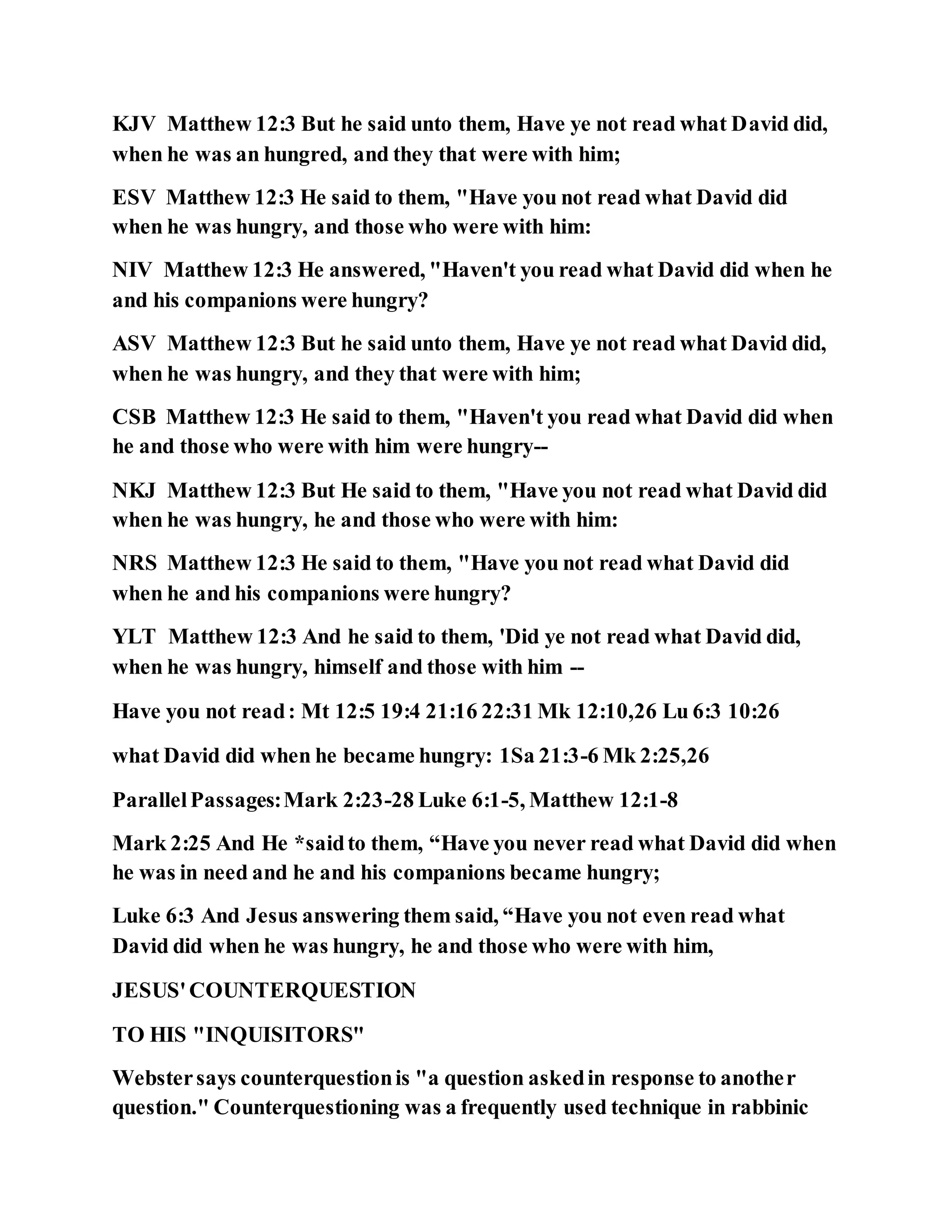 Jesus was allowing exceptions to the rules | PDF