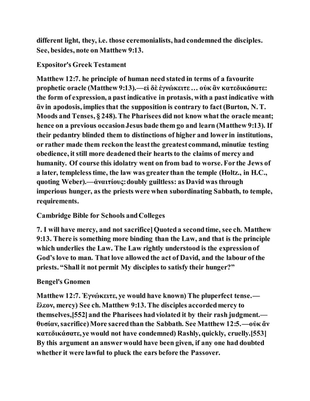 Jesus was allowing exceptions to the rules | PDF