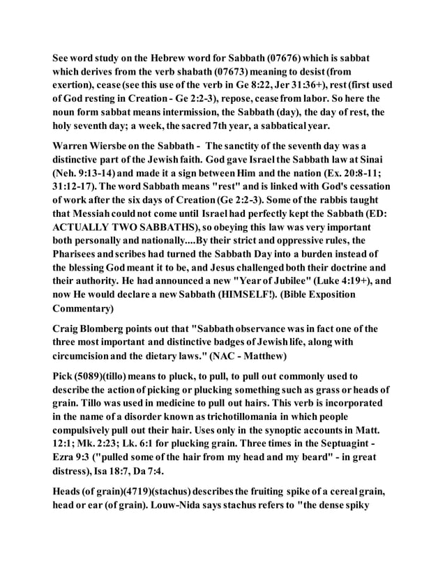 Jesus was allowing exceptions to the rules | PDF