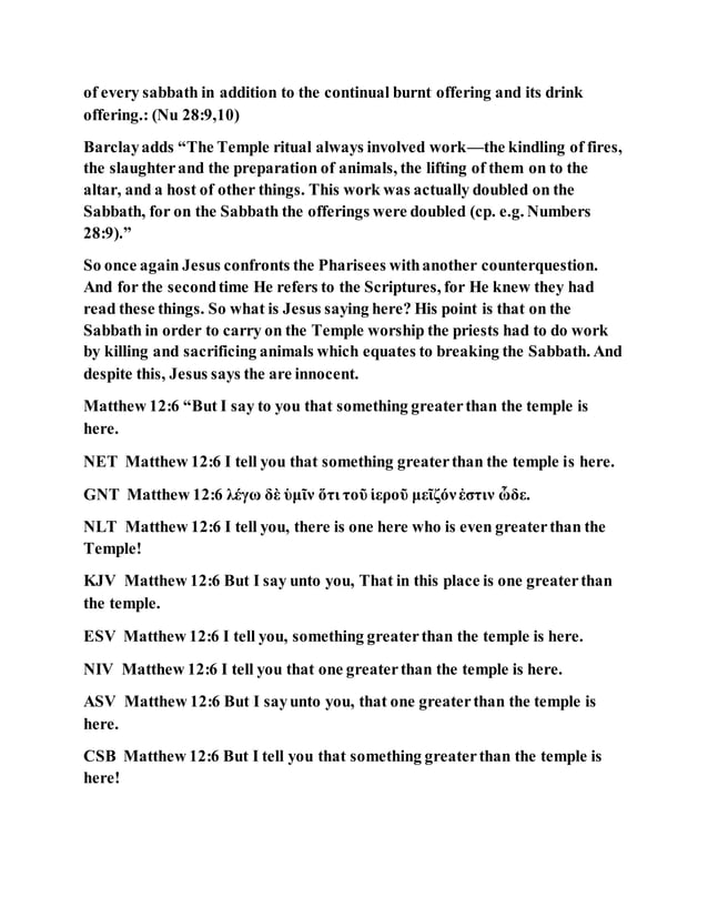 Jesus was allowing exceptions to the rules | PDF