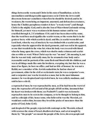 Jesus was a man become worm | DOCX