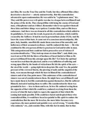 Jesus was a man of endurance | DOCX