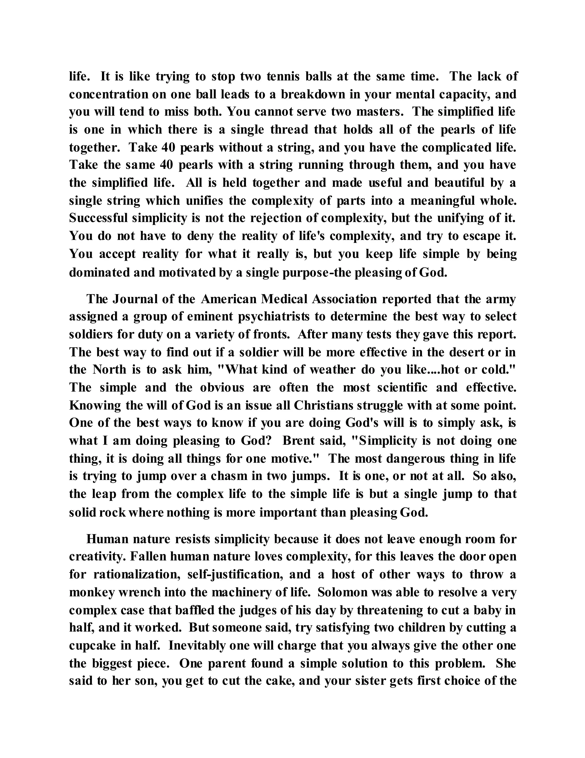 Jesus was a man of simplicity | PDF