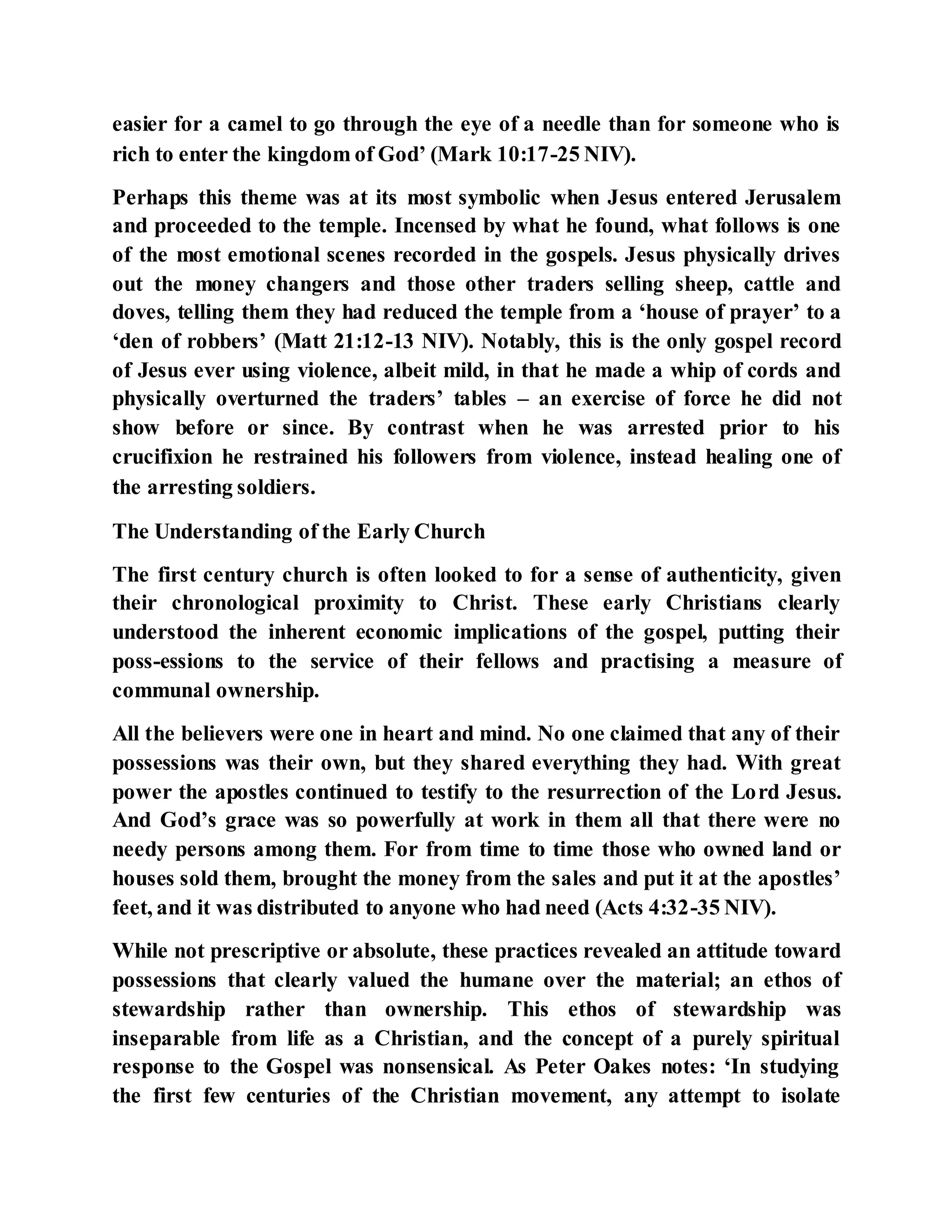 Jesus was a man of simplicity | PDF