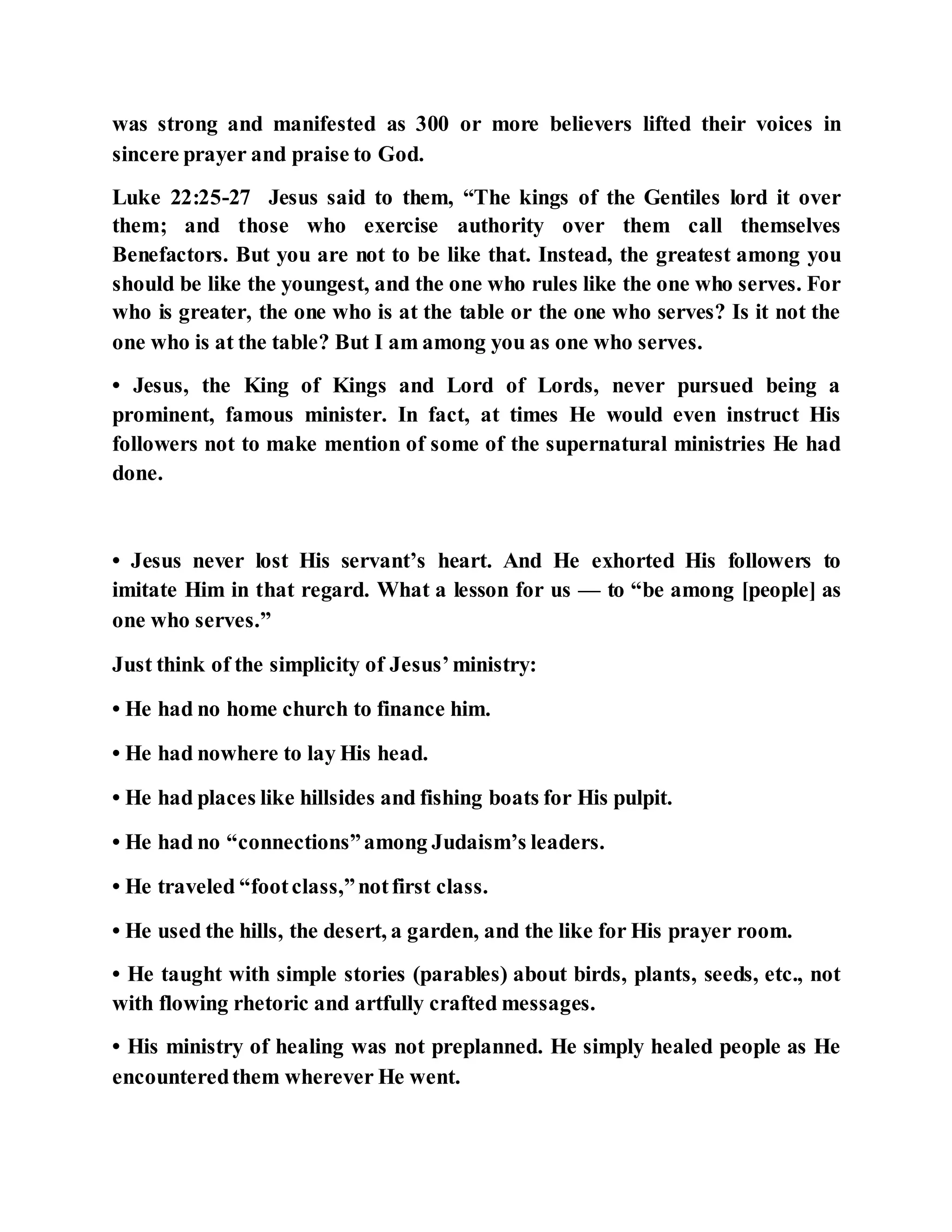 Jesus was a man of simplicity | PDF