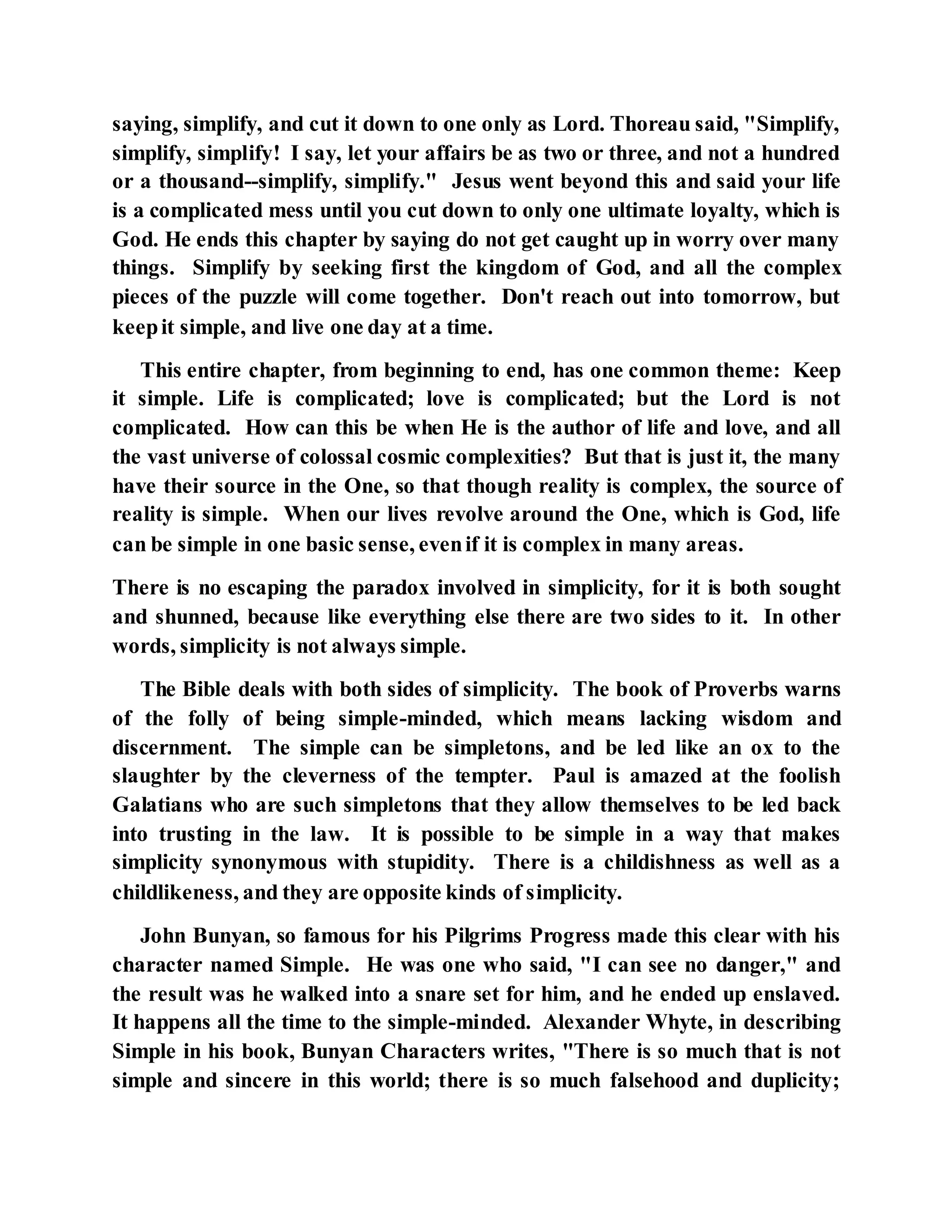 Jesus was a man of simplicity | PDF