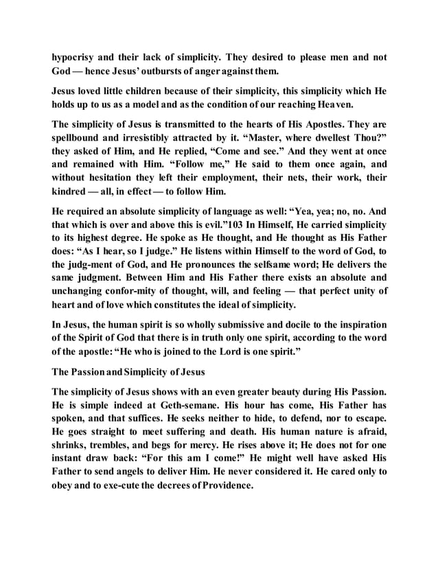 Jesus was a man of simplicity | PDF