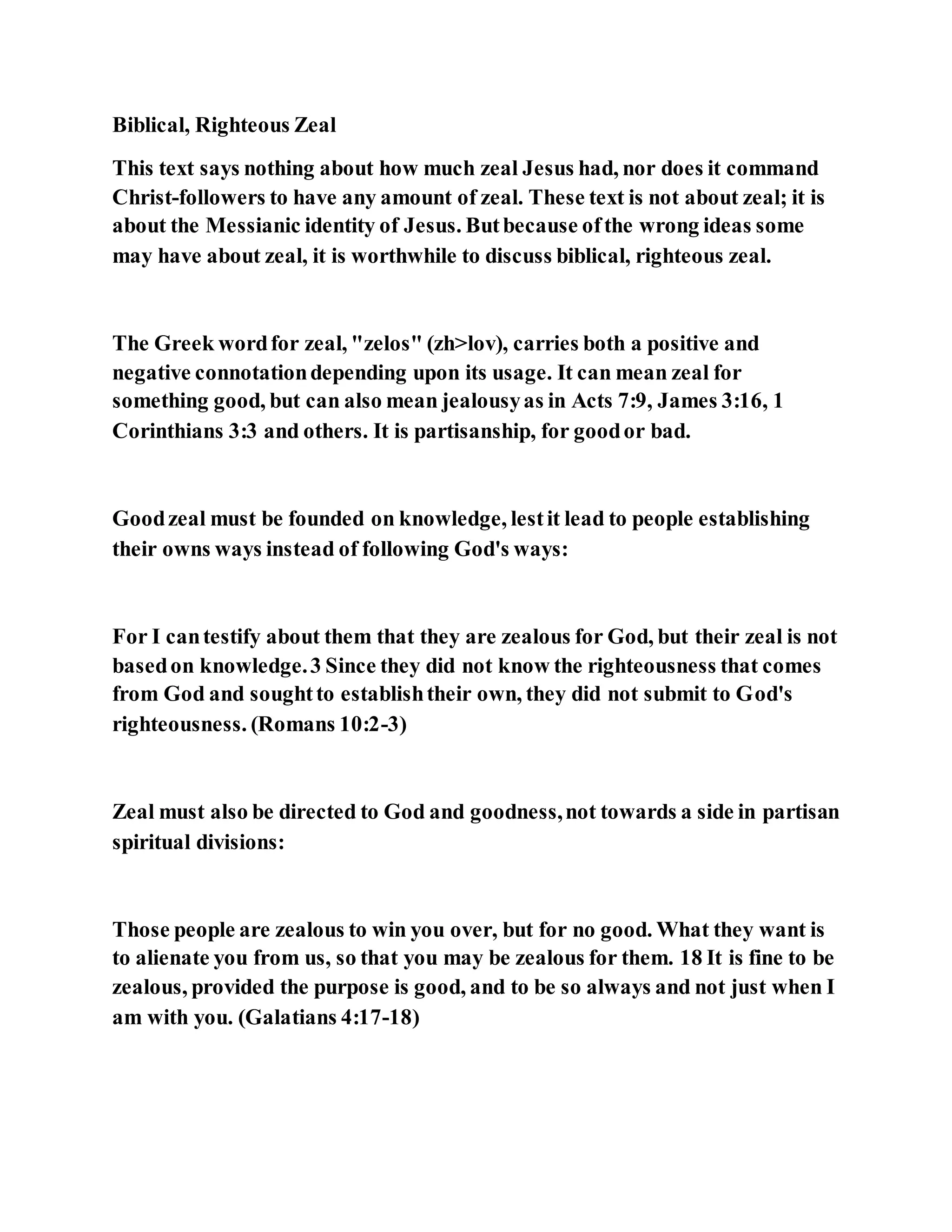 Jesus was a man of zeal | DOCX | Judaism | Religion & Spirituality