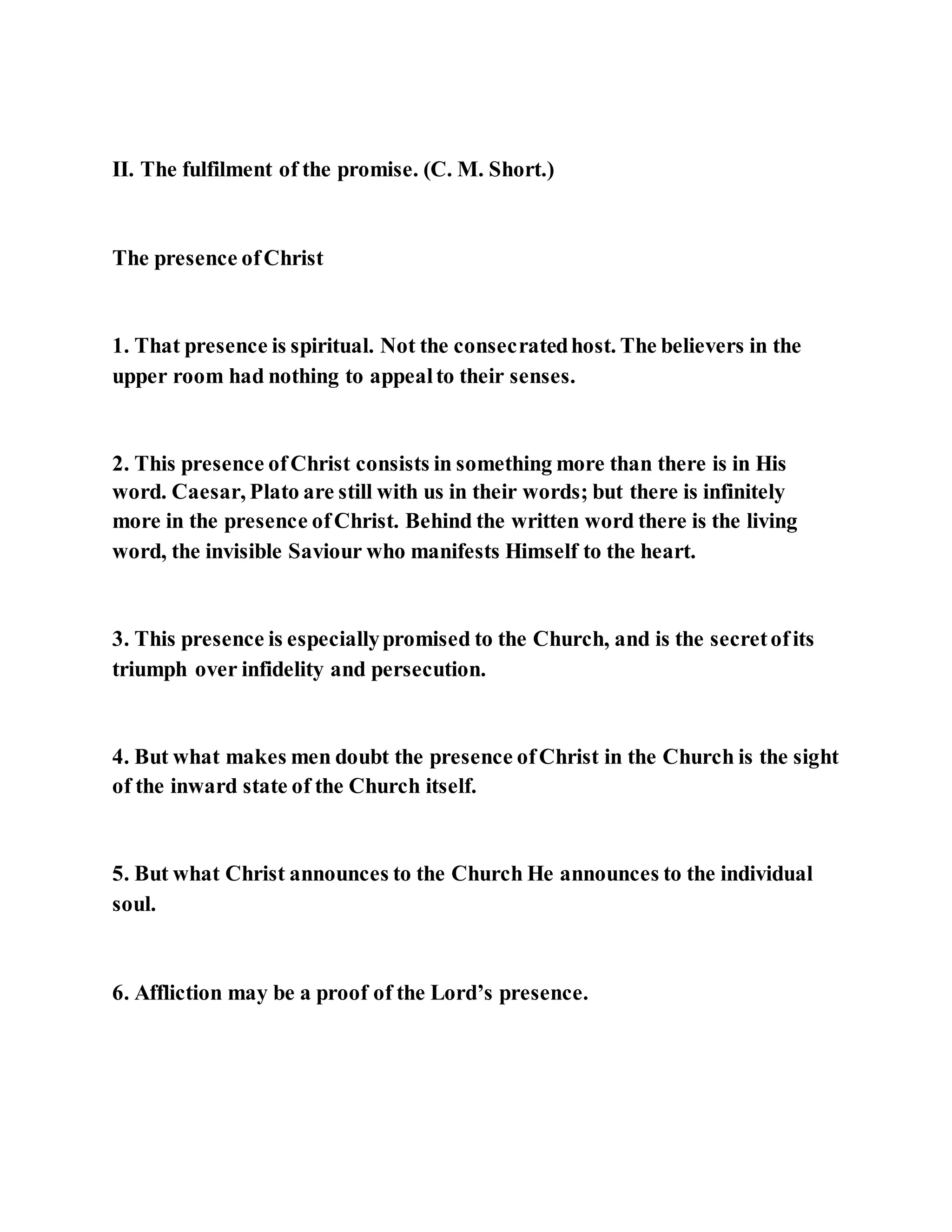Jesus was and is omnipresent | DOCX