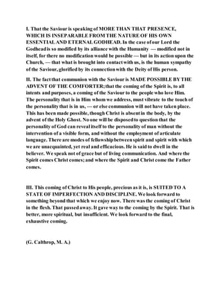 Jesus was and is omnipresent | DOCX