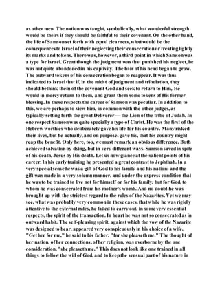Jesus was announcing the birth of samson | DOCX