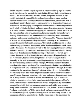 Jesus was announcing the birth of samson | DOCX