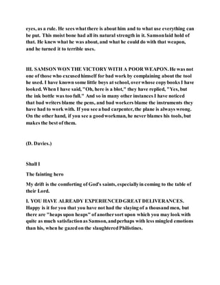 Jesus was announcing the birth of samson | DOCX