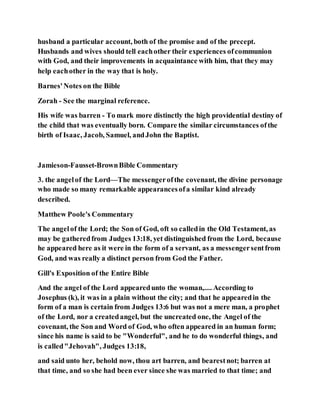 Jesus was announcing the birth of samson | DOCX