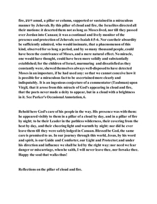 Jesus was a pillar of cloud and pillar of fire | DOCX