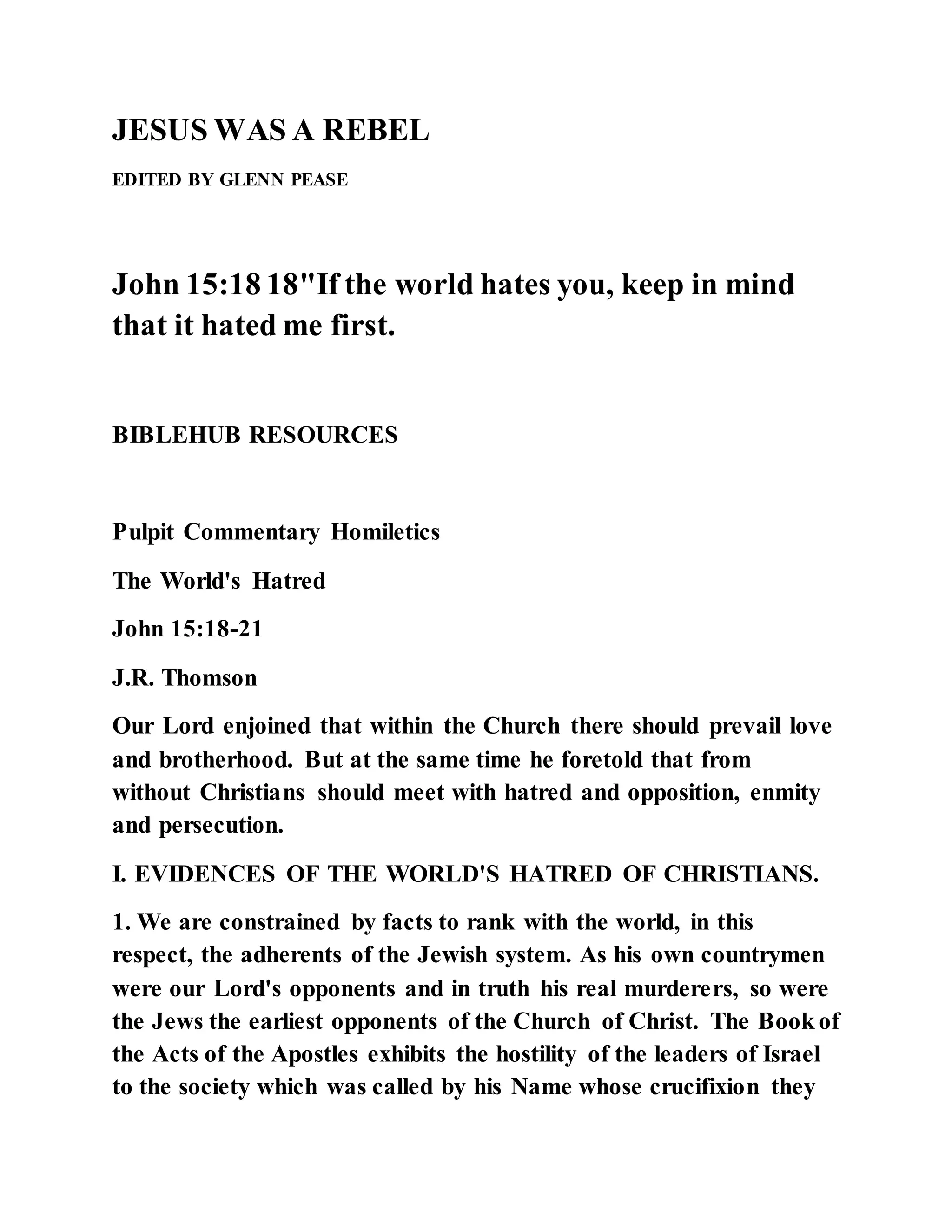 Jesus was a rebel | PDF