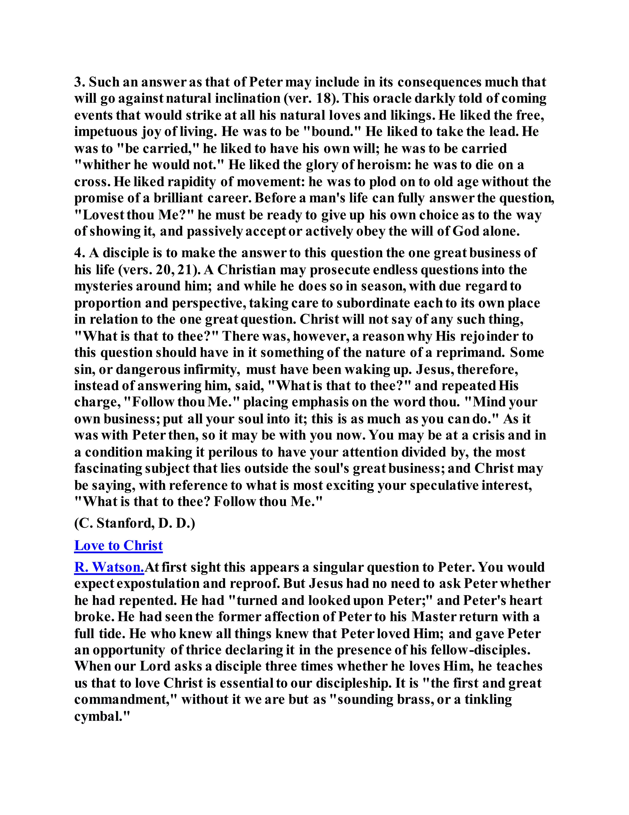 Jesus was asking peter, do you love me | PDF