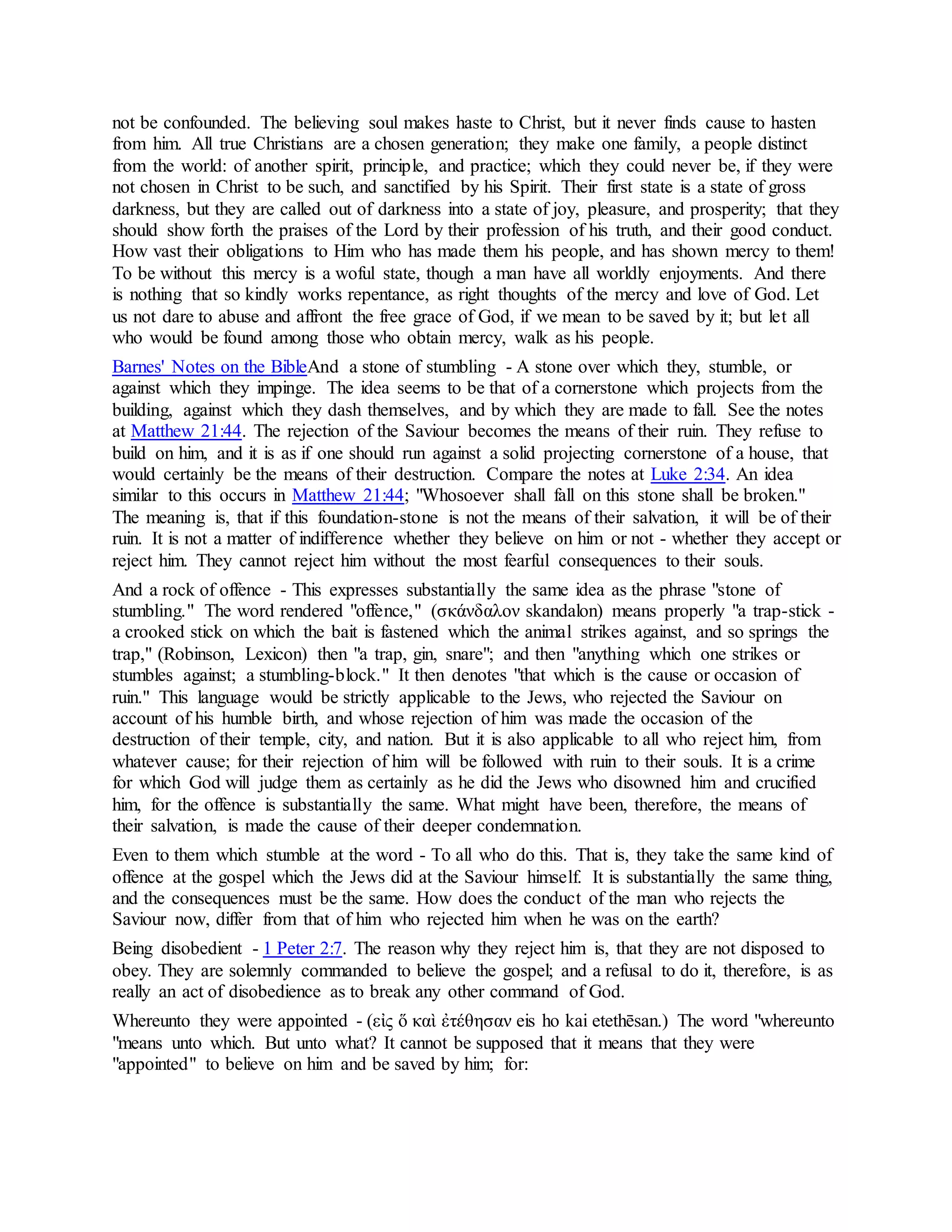 Jesus was a stone of stumbling | DOCX | Judaism | Religion & Spirituality