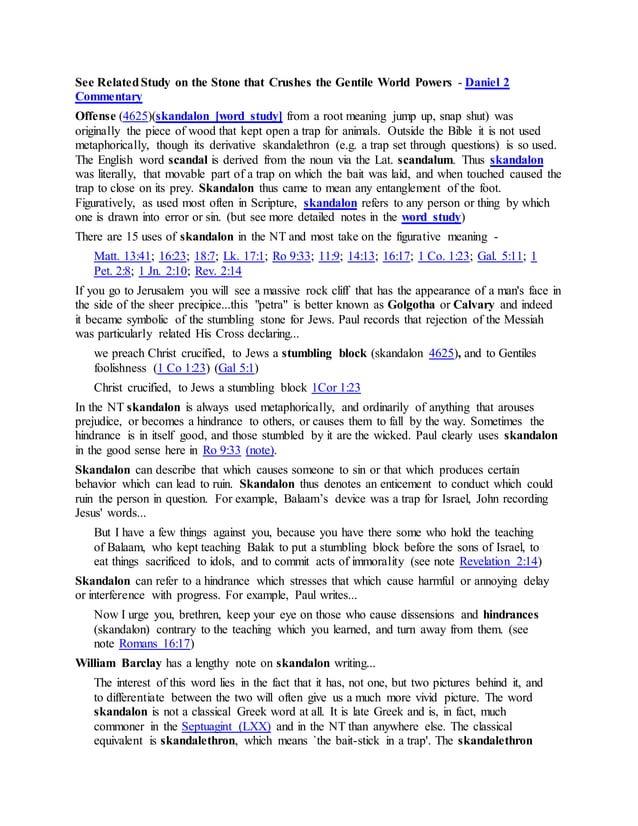 Jesus was a stone of stumbling | DOCX | Judaism | Religion & Spirituality