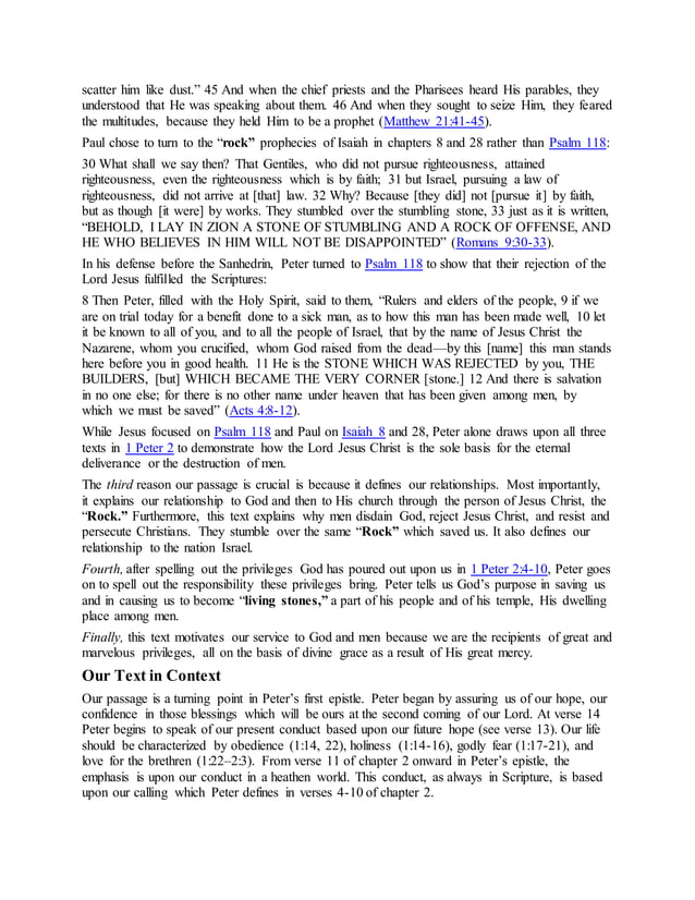 Jesus was a stone of stumbling | DOCX | Judaism | Religion & Spirituality