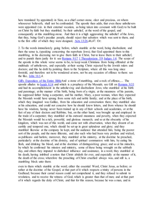 Jesus was a stone of stumbling | DOCX