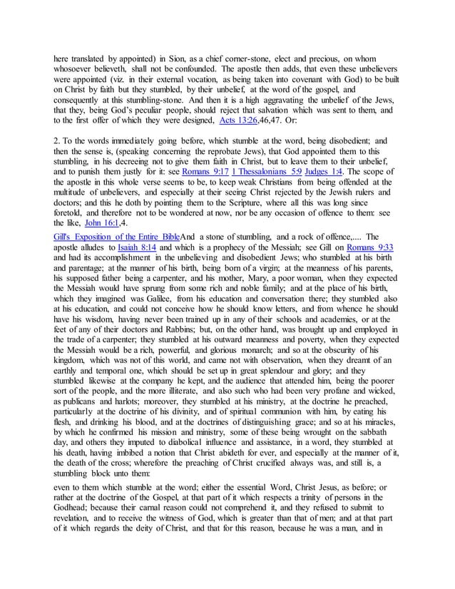 Jesus was a stone of stumbling | DOCX | Judaism | Religion & Spirituality