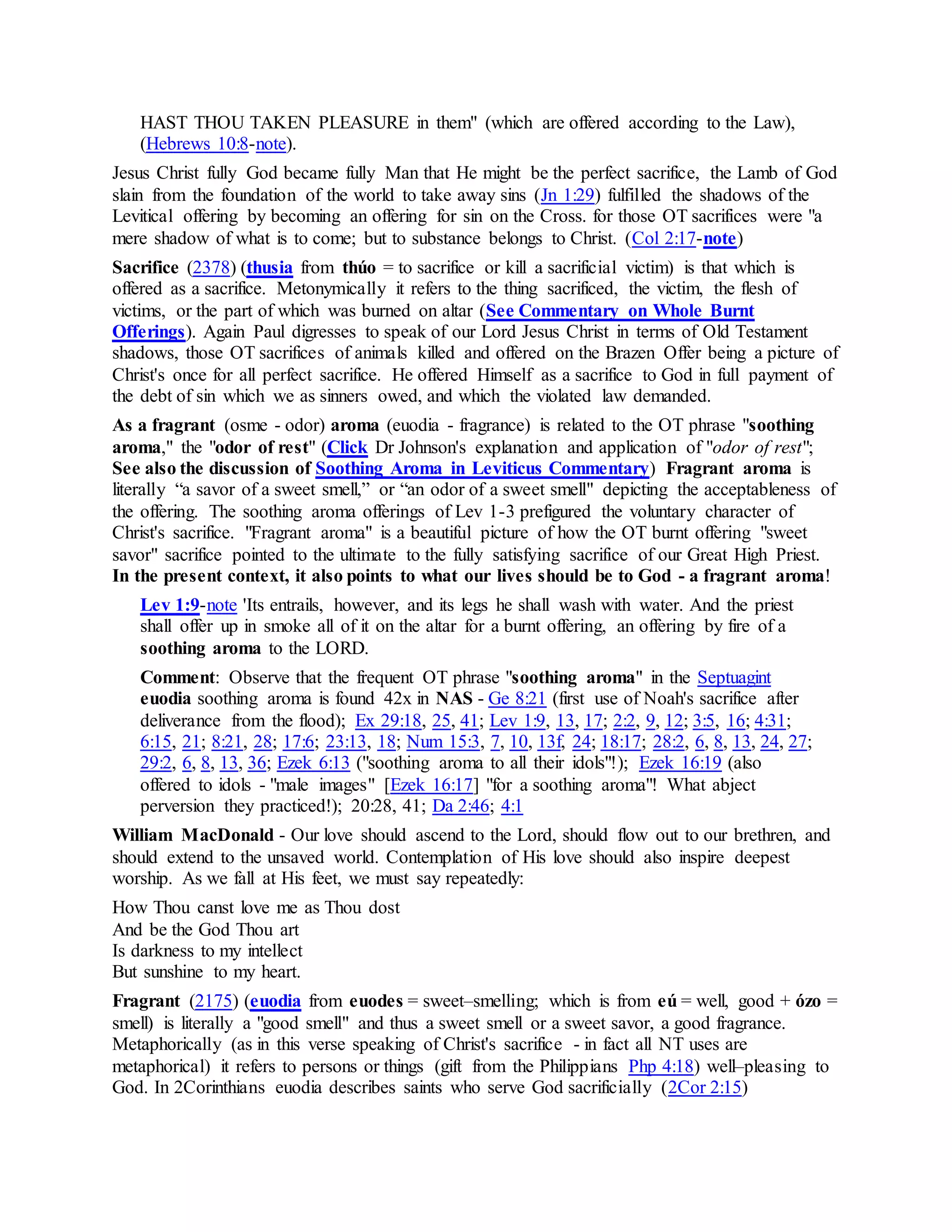 Jesus was a sweet smelling sacrifice | PDF