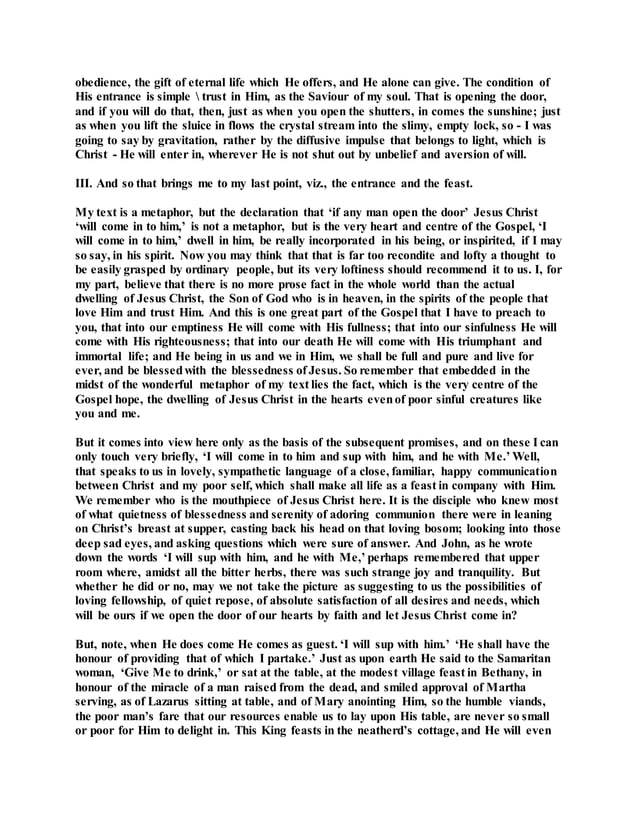 Jesus was at the door knocking | PDF