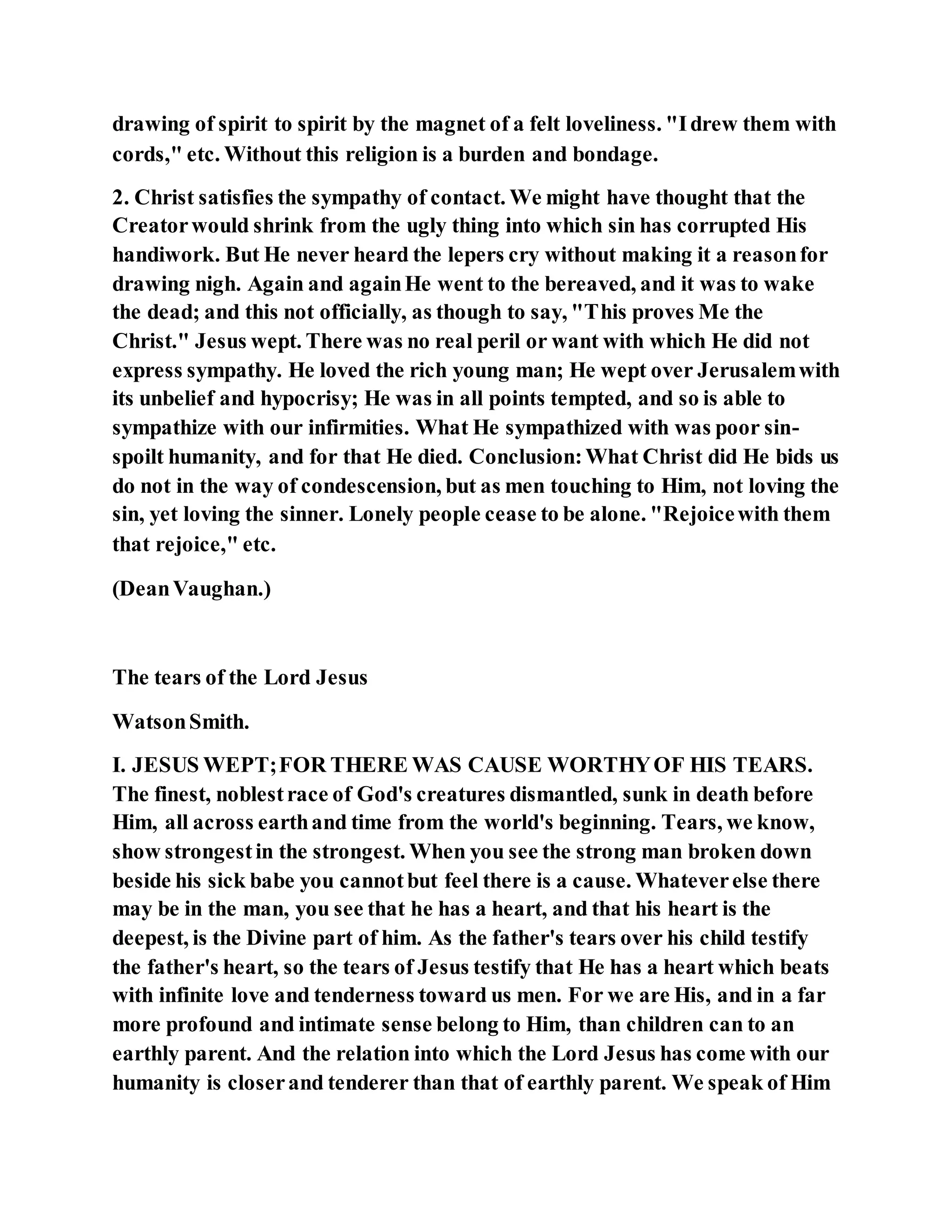 Jesus was a weeper | PDF