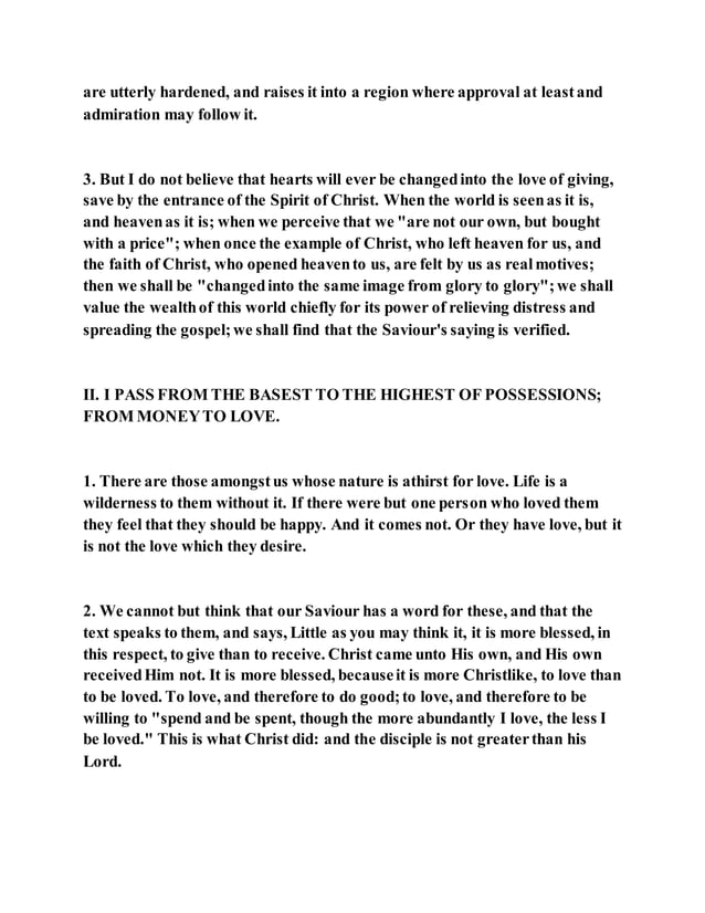 Jesus was blessing the giver | DOCX