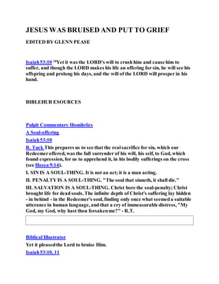 Jesus was bruised and put to grief | PDF