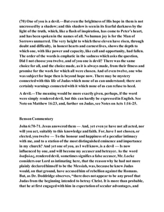 Jesus was calling judas a devil | DOCX