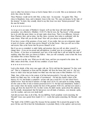 Jesus was casting out the devil | DOCX