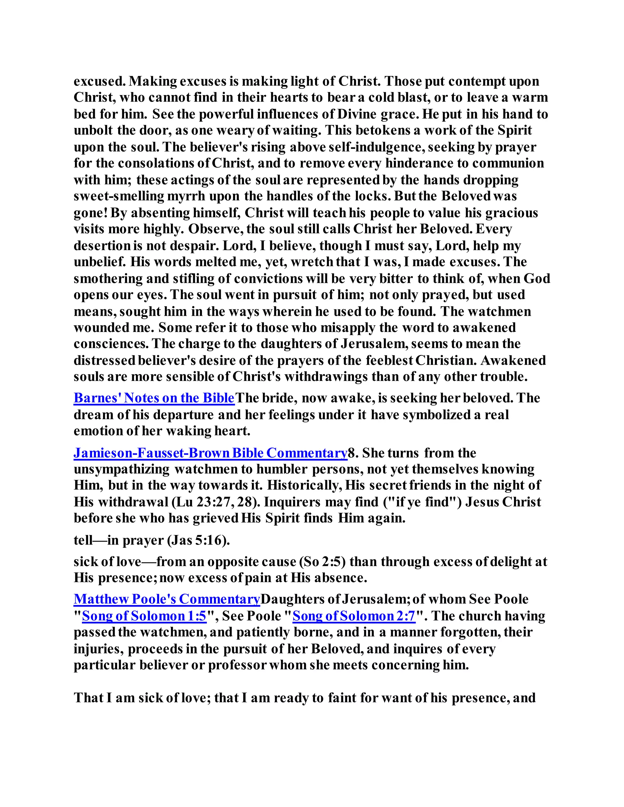 Jesus was causing love sickness | DOCX