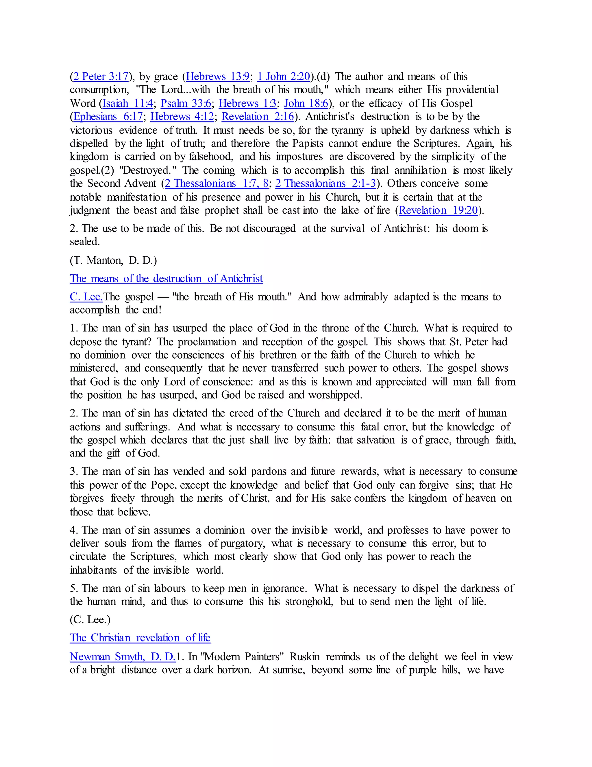 Jesus was coming to destroy the lawless one | DOCX