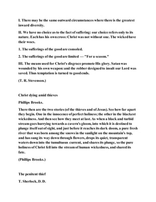 Jesus was crucified between two thieves | DOCX