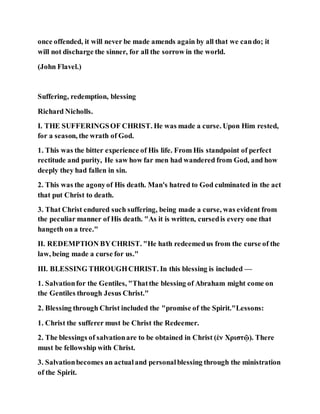 Jesus was cursed on the cross | DOCX