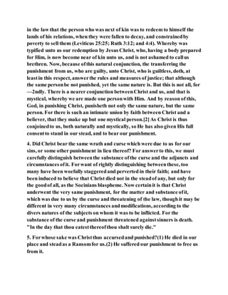 Jesus was cursed on the cross | DOCX