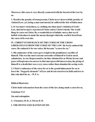 Jesus was cursed on the cross | DOCX