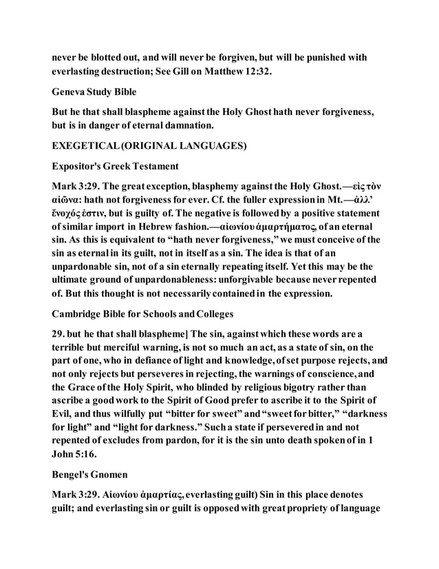 Jesus was declaring an eternal sin | PDF