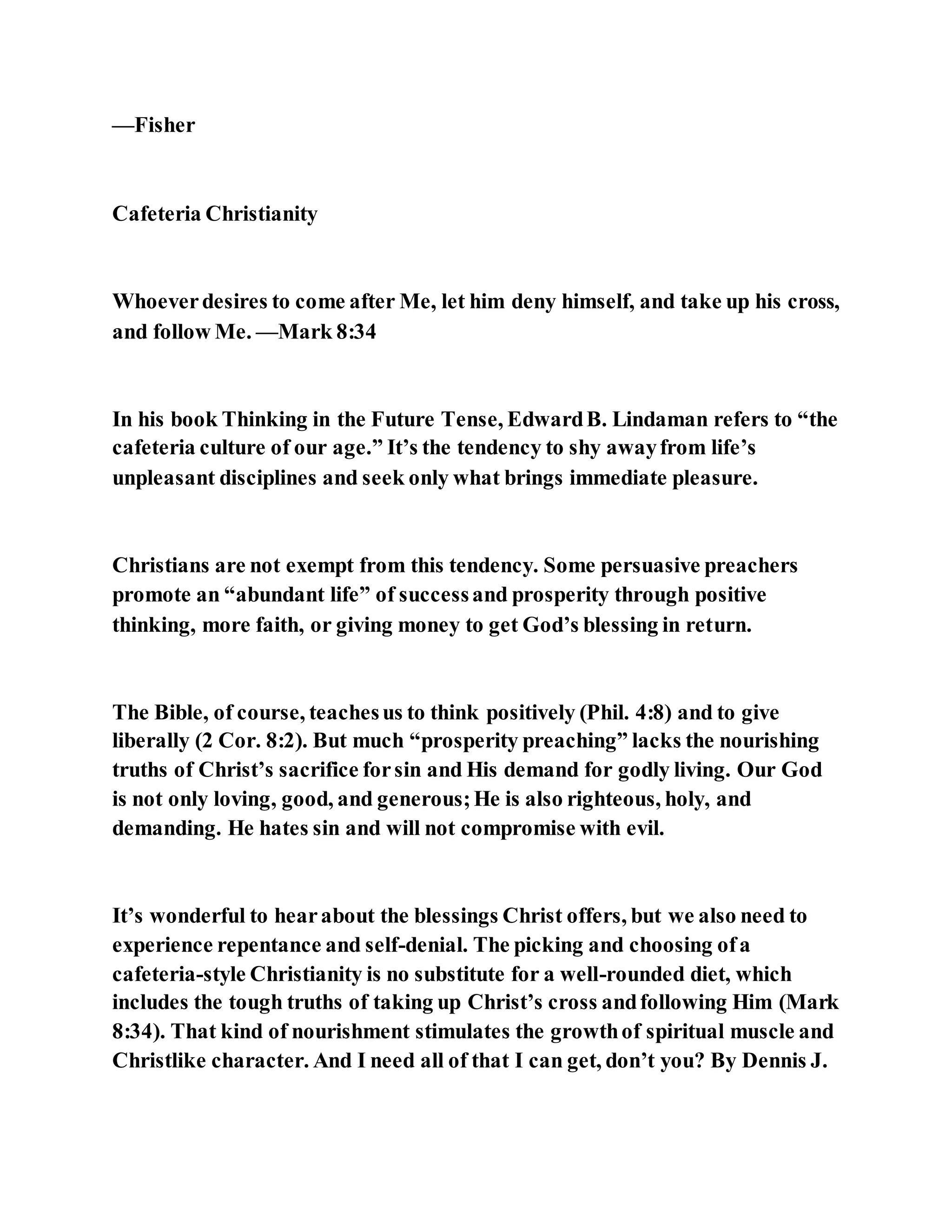 Jesus was demanding we carry the cross | PDF