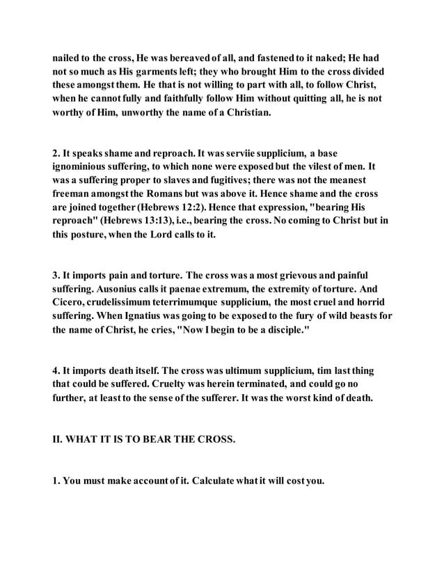 Jesus was demanding we carry the cross | PDF