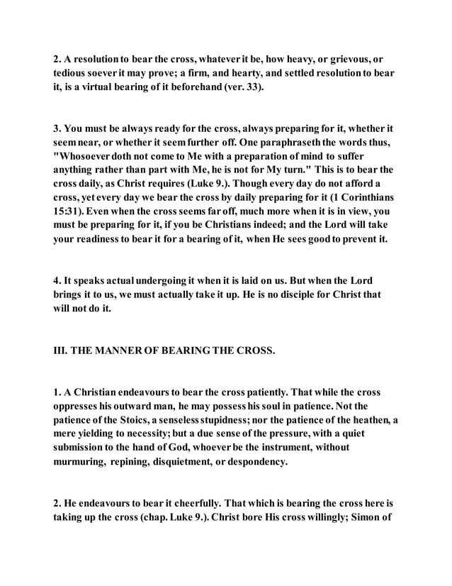 Jesus was demanding we carry the cross | PDF